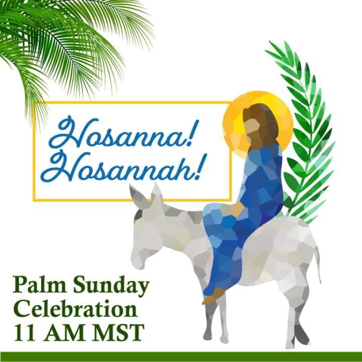 Palm Sunday Jesus 2024 Square-01 · Unity of Boulder Spiritual Community